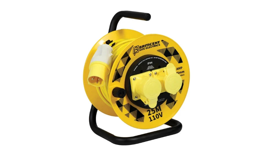 Briticent SE1030 25M 2 Gang 16A 1.5MM IP44 Open Reel — Electricals Online