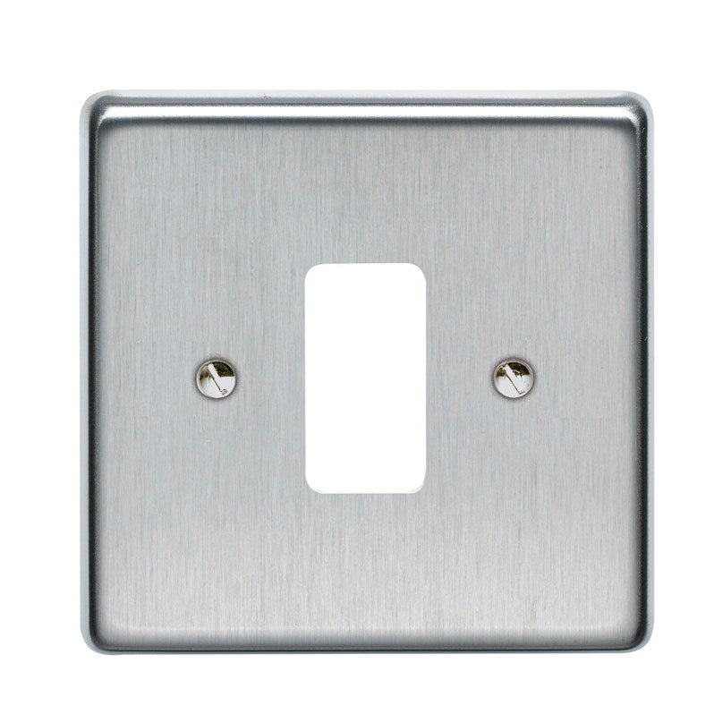 Volex Accessories VG3571SS 1G Flush Plate Stainless Steel Finish ...