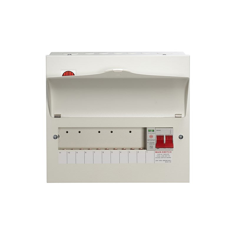 Wylex NM1006LS 10 Way Consumer Unit Main Switch 100A, Fixed Configurat ...