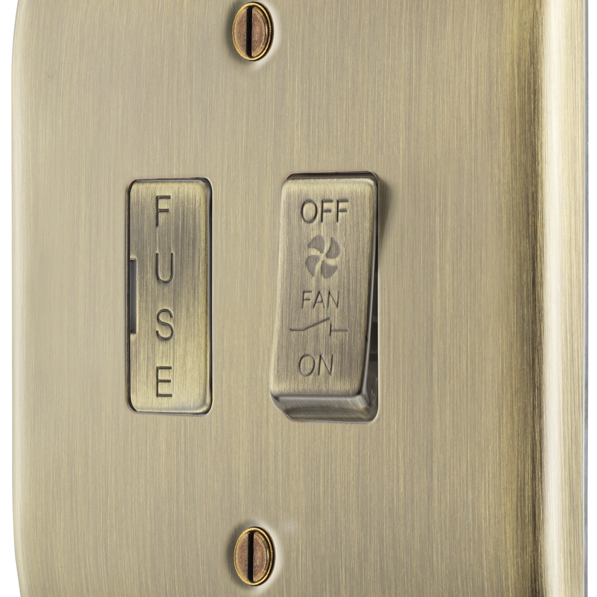 BG NAB15F NEXUS METAL ANTIQUE BRASS TRIPLE POLE FUSED FAN ISOLATOR SWI ...