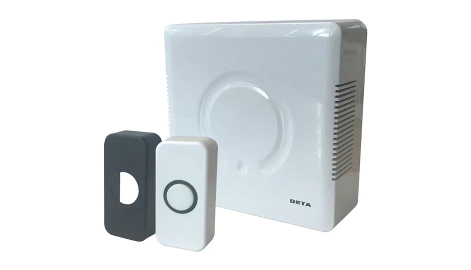 Deta C3504 Door Bell Chime and Push with White & Black Covers ...