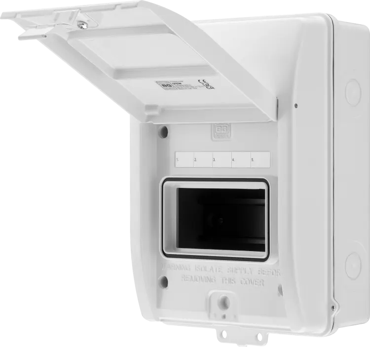 BG CFE5W IP65 5 Module Weatherproof Empty Metal Enclosure — Electricals ...