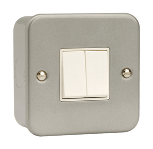 Click Scolmore CL012 2 Gang 2 Way 10AX Switch — Electricals Online