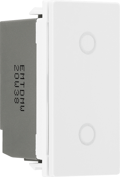 BG Nexus EMTDMW Intelligent LED Touch Dimmer Euro Module 100W White ...