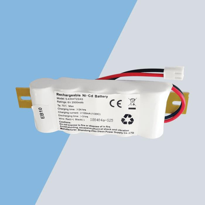 Eterna EB10/2 Ni-Cd 6V 2000mAh Side-by-side Battery — Electricals Online
