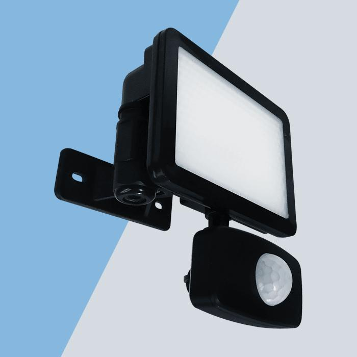 Eterna FLD10PIRBK 10W LED floodlight with 120° PIR — Electricals Online