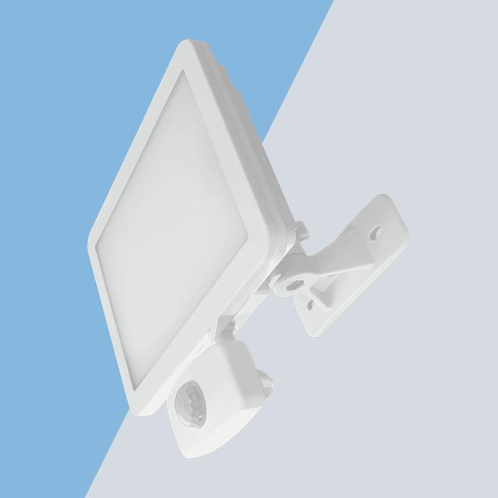 Eterna FLD30PIRWH 30W LED floodlight with 120° PIR — Electricals Online