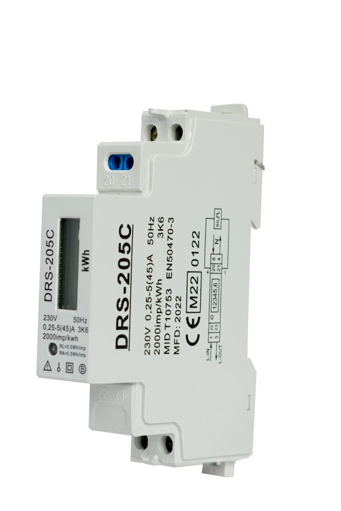 FuseBox KWH1M45 45A Single Phase Mid Certified Energy Meter ...
