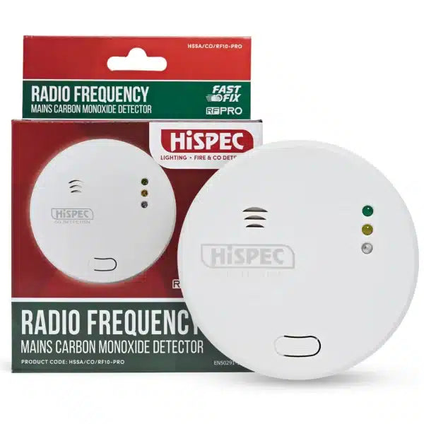 Hispec HSSA/CO/RF10-PRO Radio Frequency Fast Fix Mains Carbon Monoxide ...