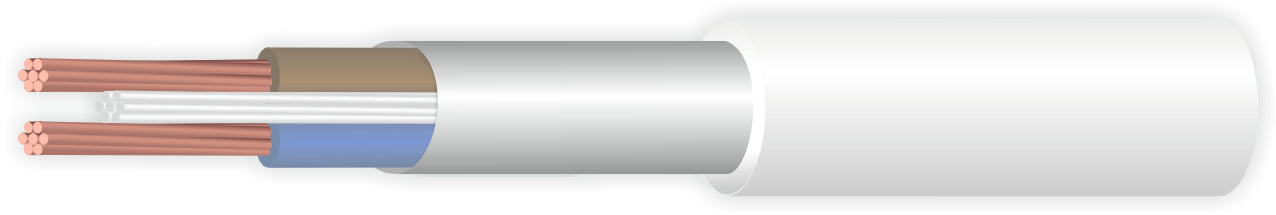 Ventcroft VFP-240EWT 2 Core 4mm & Earth Standard Fire Cable White ...