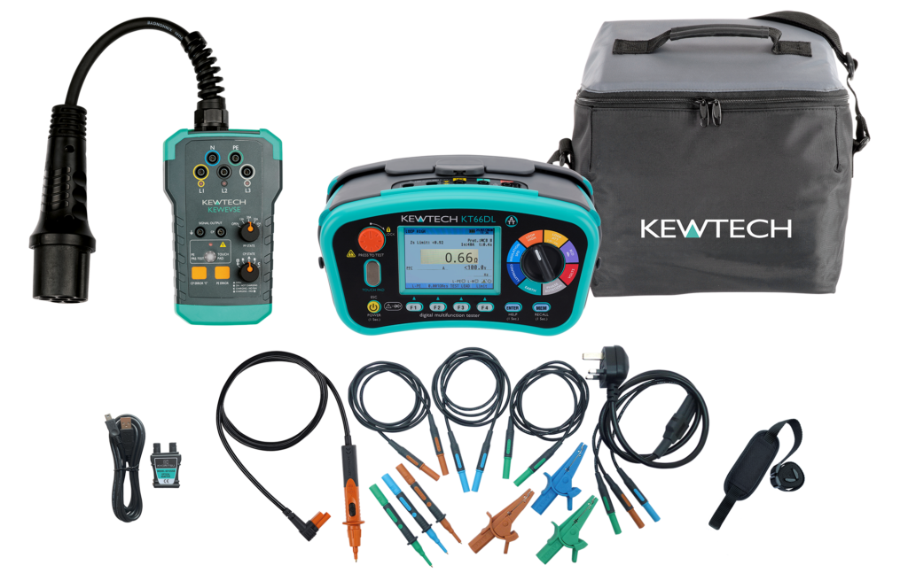 Kewtech KT66EV Multifunction Tester & EV Adapter Kit — Electricals Online