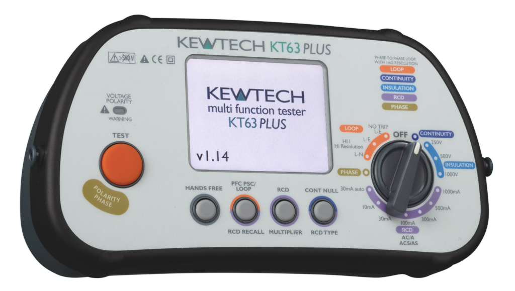 Kewtech KT63PLUS 6 in 1 Multifunction Tester — Electricals Online