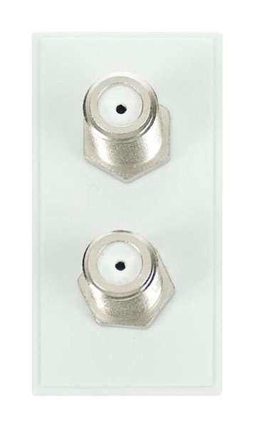Click Scolmore MM406WH Twin Female Satellite Module — Electricals Online