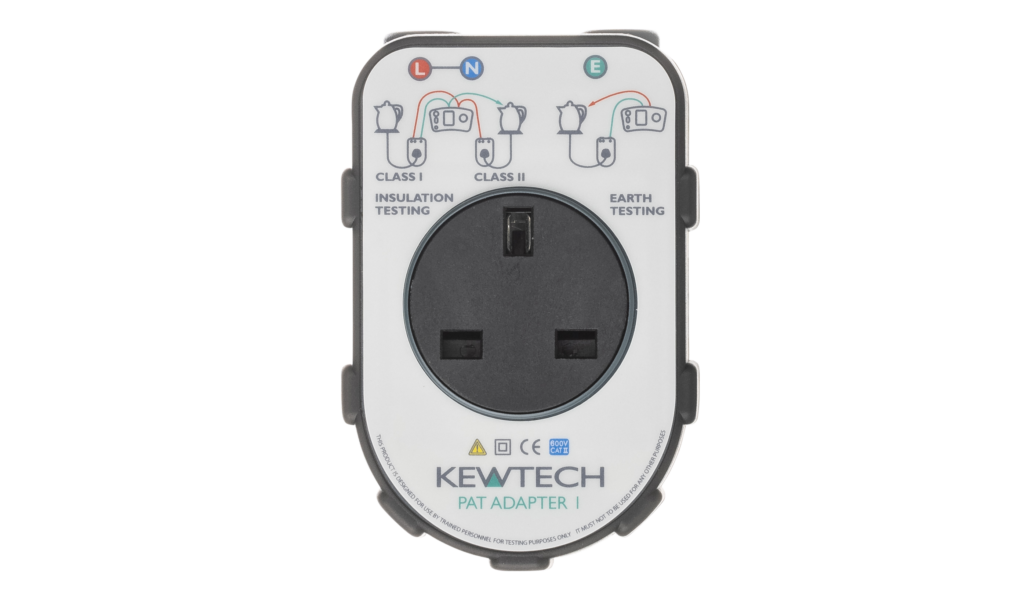Kewtech PAT ADAPTER 1 Socket adapter for MFTs — Electricals Online