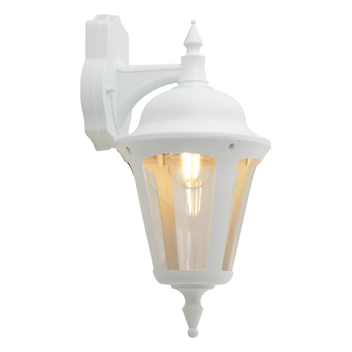 Ansell ALWL/WH Latina E27 Wall Lantern White — Electricals Online