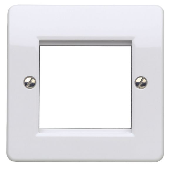 MK K182WHI Frontplate Euro 2 Mod — Electricals Online