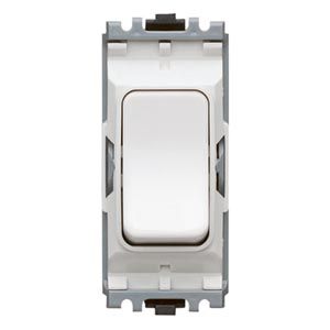 MK K4896WHI 20A 1W DP Grid Plus Module White — Electricals Online