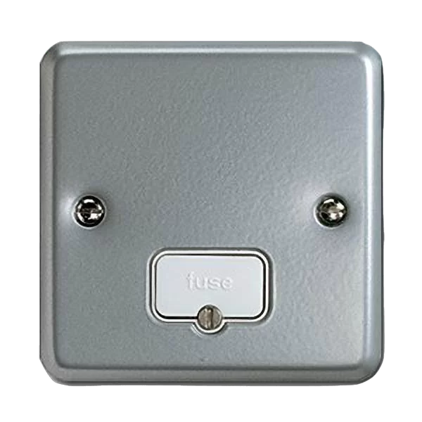 MK K954ALM Plus 13A Unswitched Fused Spur Metal Clad — Electricals Online
