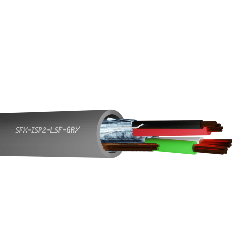 Securi-Flex SFX/ISP2-LSF-GRY-100 Belden Equivalent Cable ISP2 2 Pairs ...