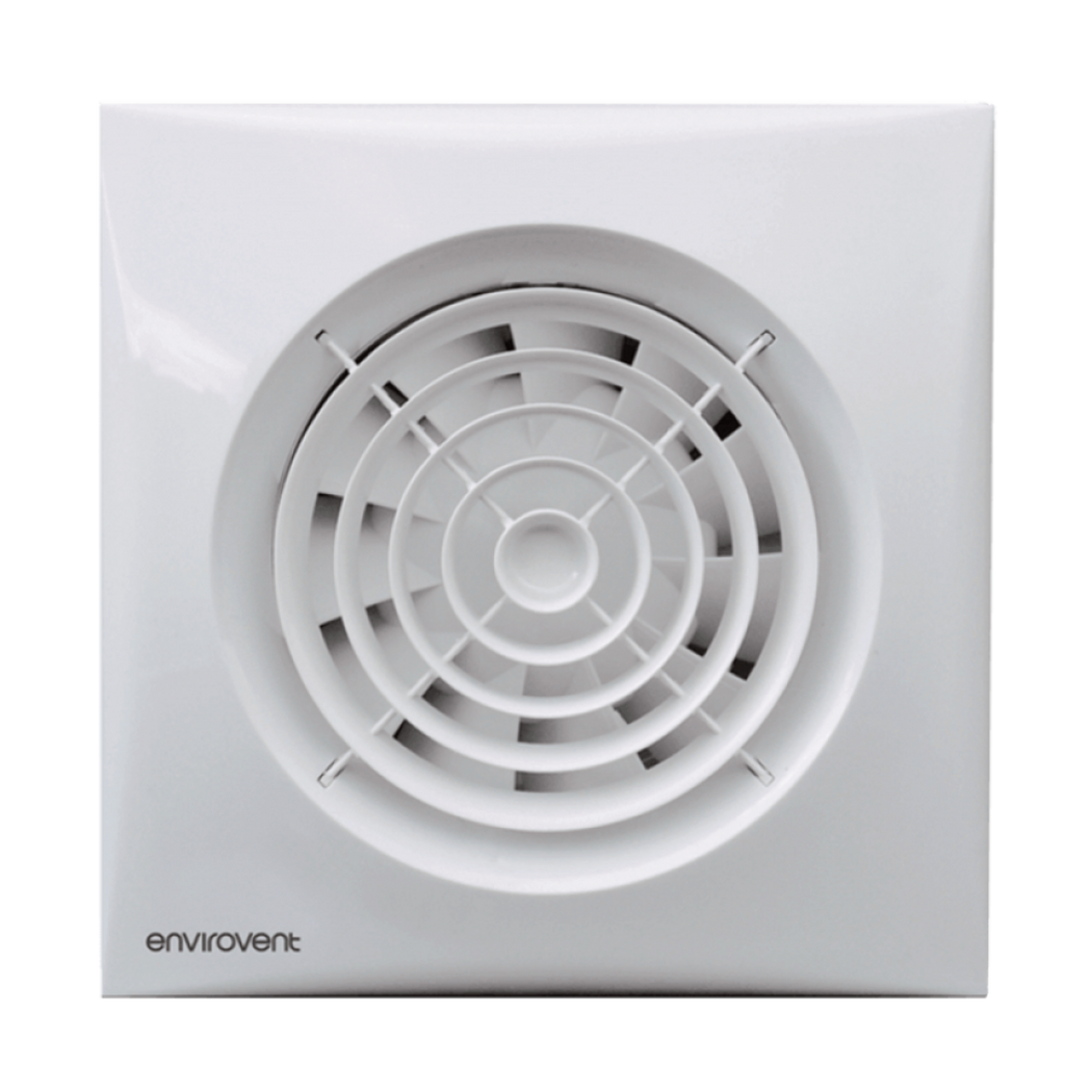 Envirovent SIL100T 100mm Ultra Quiet WC & Bathroom Extractor Fan ...