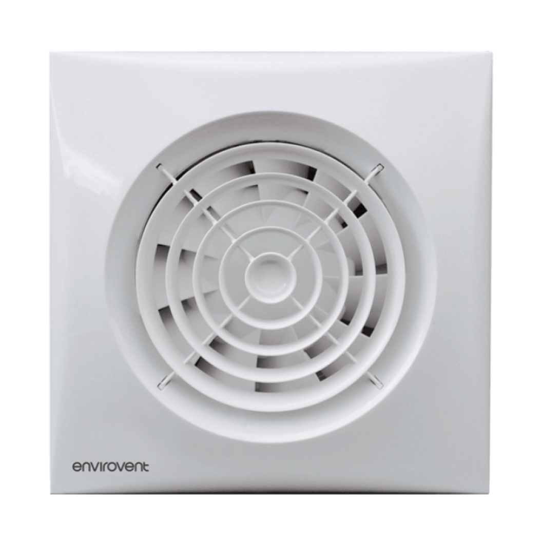 Envirovent SIL100T 100mm Ultra Quiet WC & Bathroom Extractor Fan ...